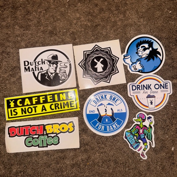 Dutch Bros | Party Supplies | Dutch Bros Sticker Set | Poshmark